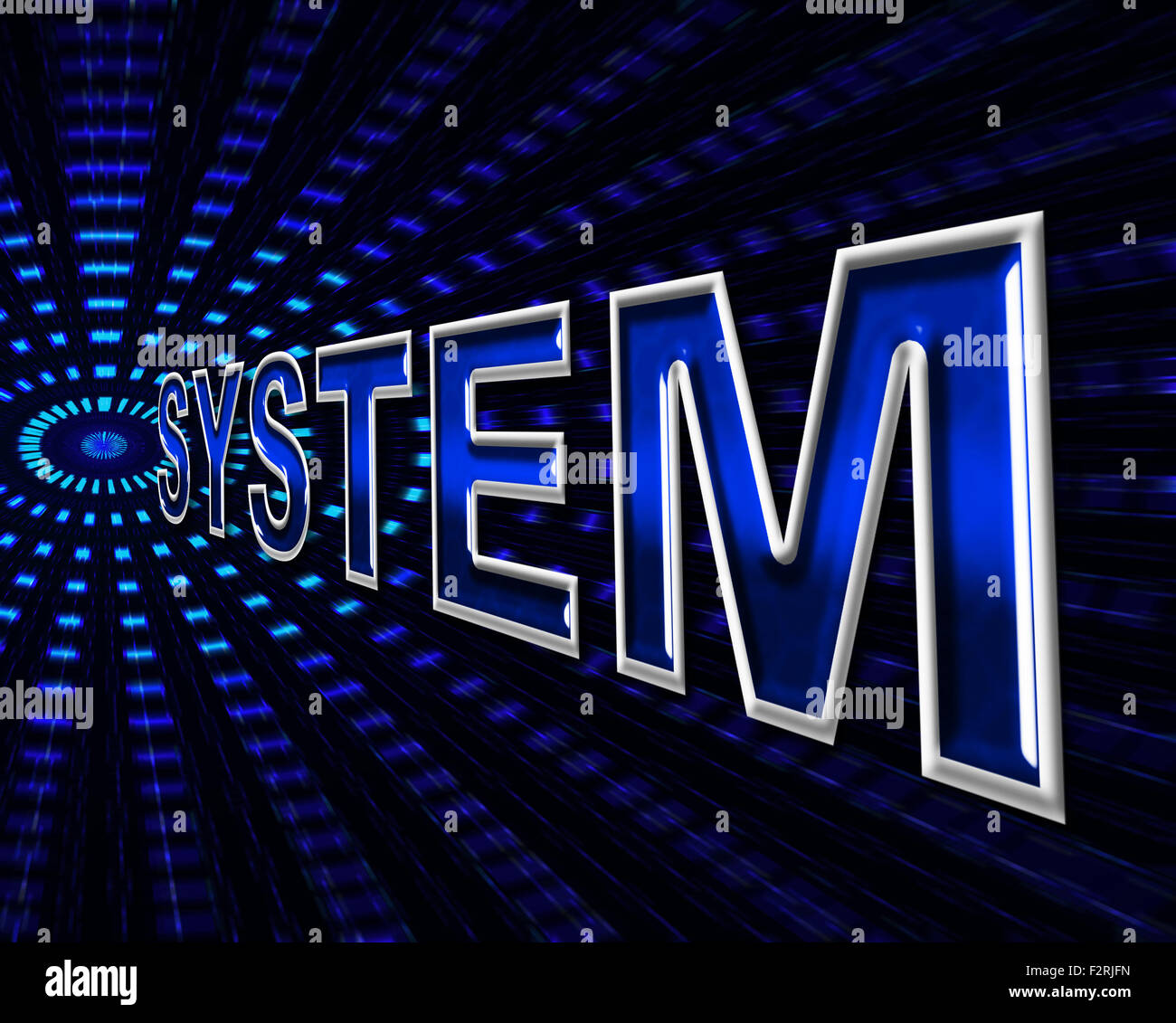 System Technology Showing Procedures High-Tech And Data Stock Photo - Alamy