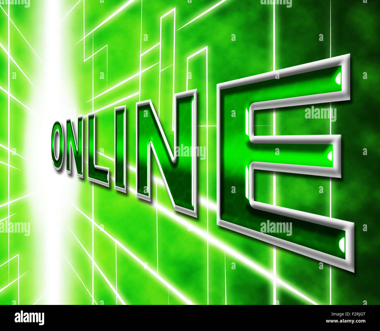 Online Internet Showing World Wide Web And High Tech Stock Photo - Alamy