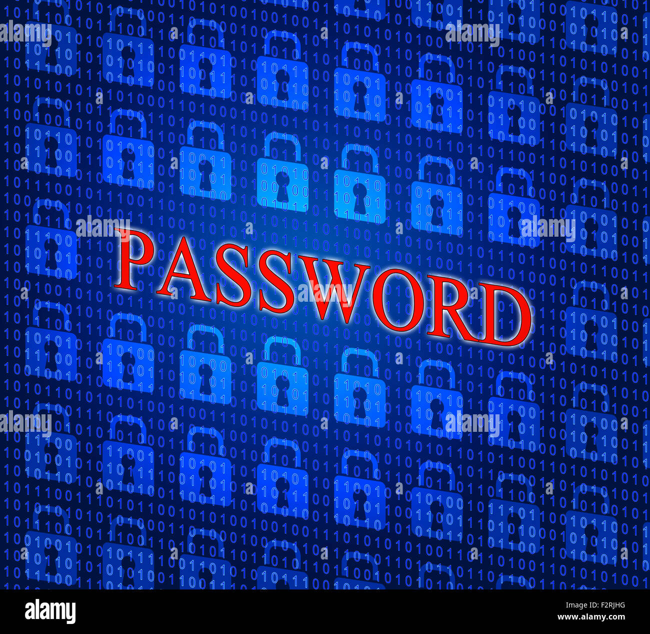 Password Security Meaning Log In And Permission Stock Photo - Alamy