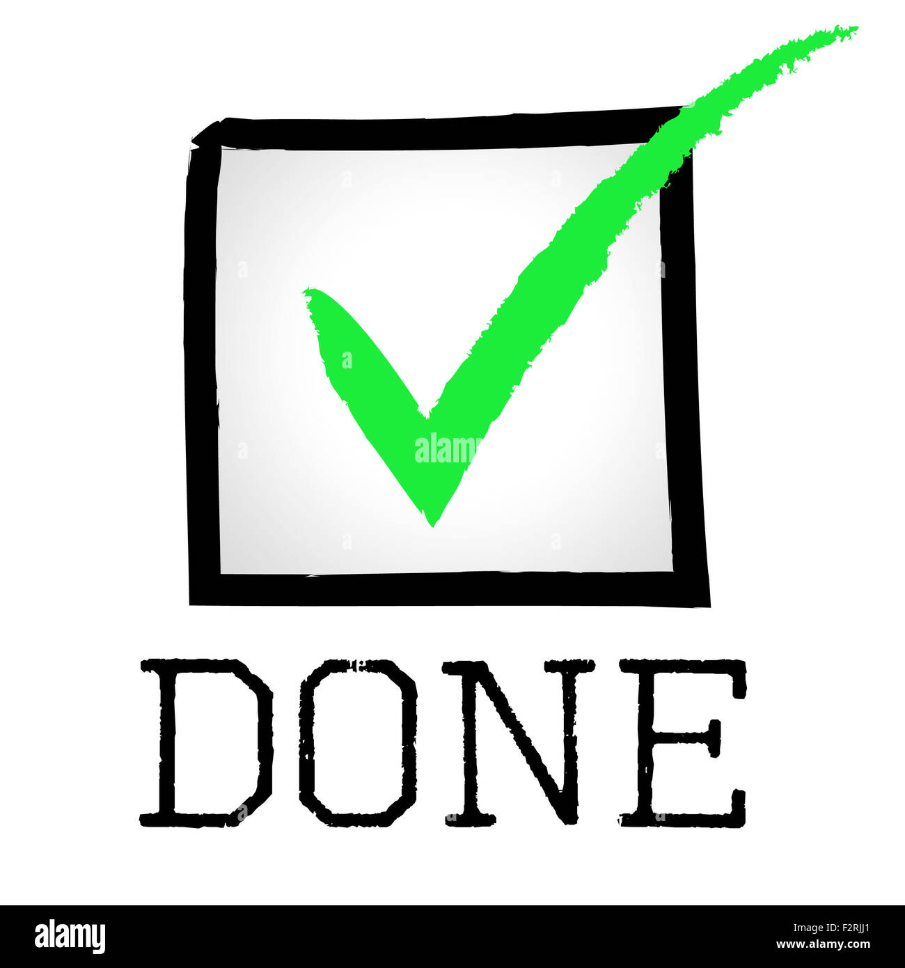Done Tick Showing Check Finished And Completed Stock Photo - Alamy Done Tick Showing Check Finished And Completed Stock Photo - Alamy