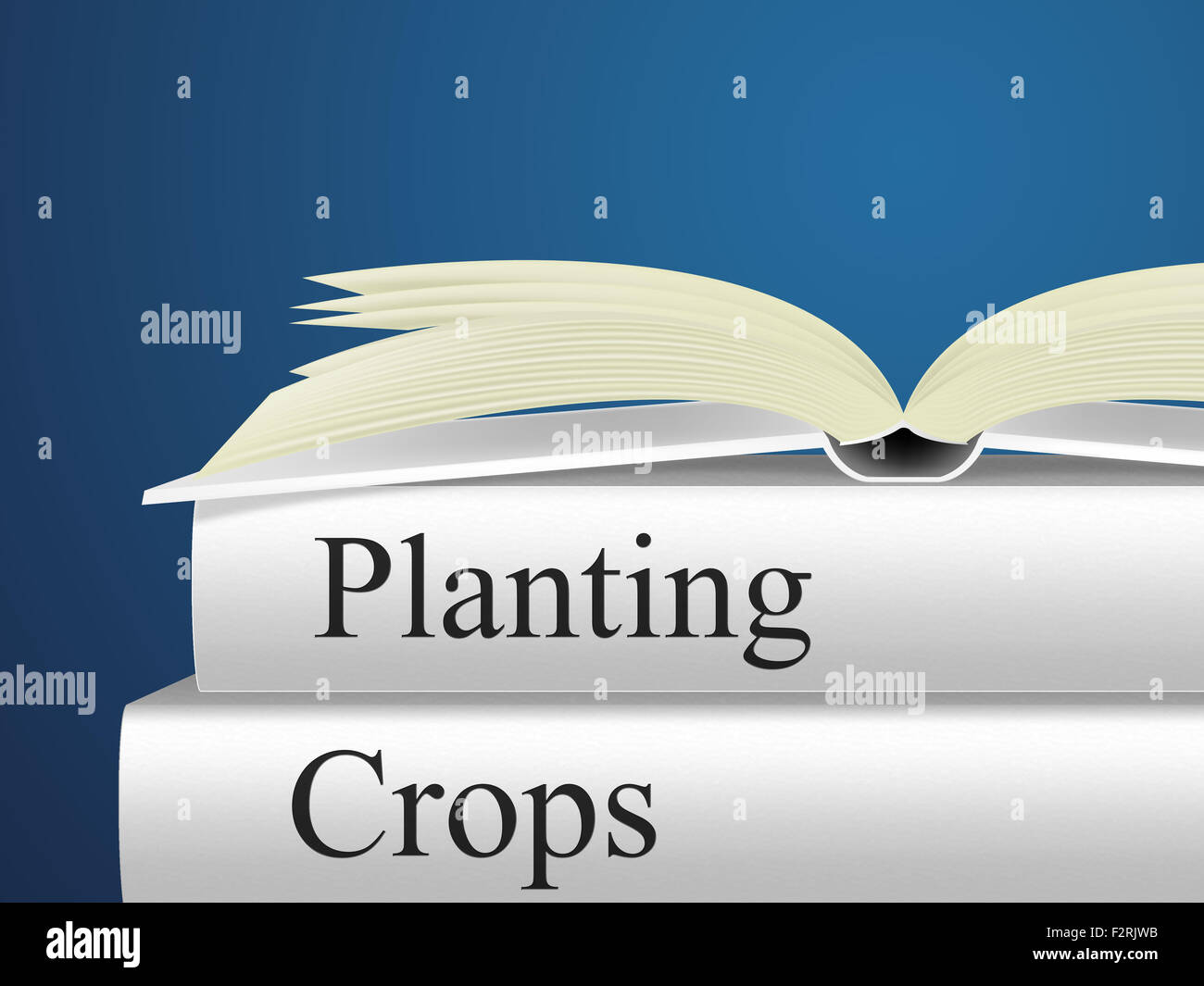 Planting Crops Showing Farming Farm And Cultivated Stock Photo - Alamy