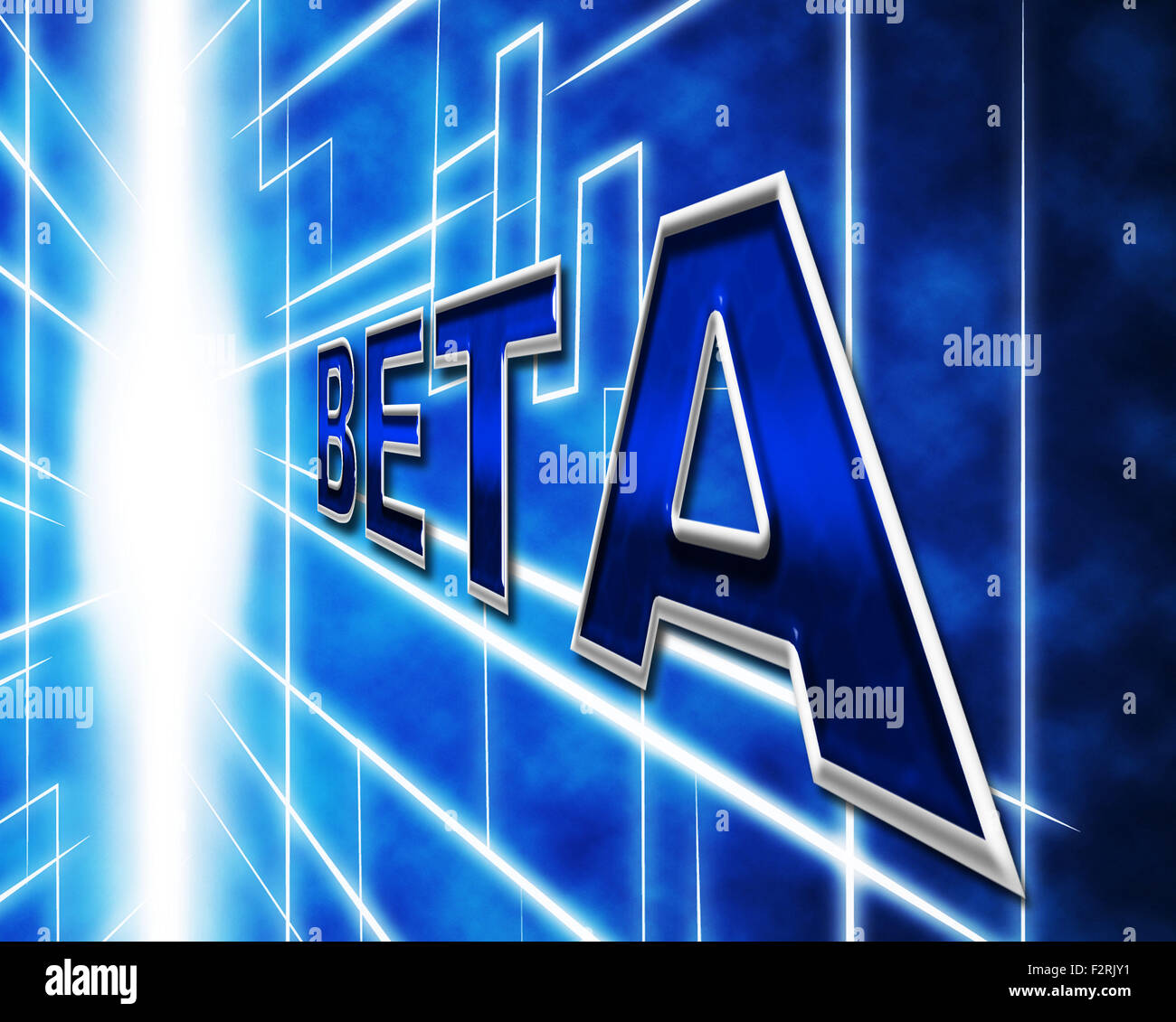 Beta Software Showing Programs Develop And Demo Stock Photo - Alamy