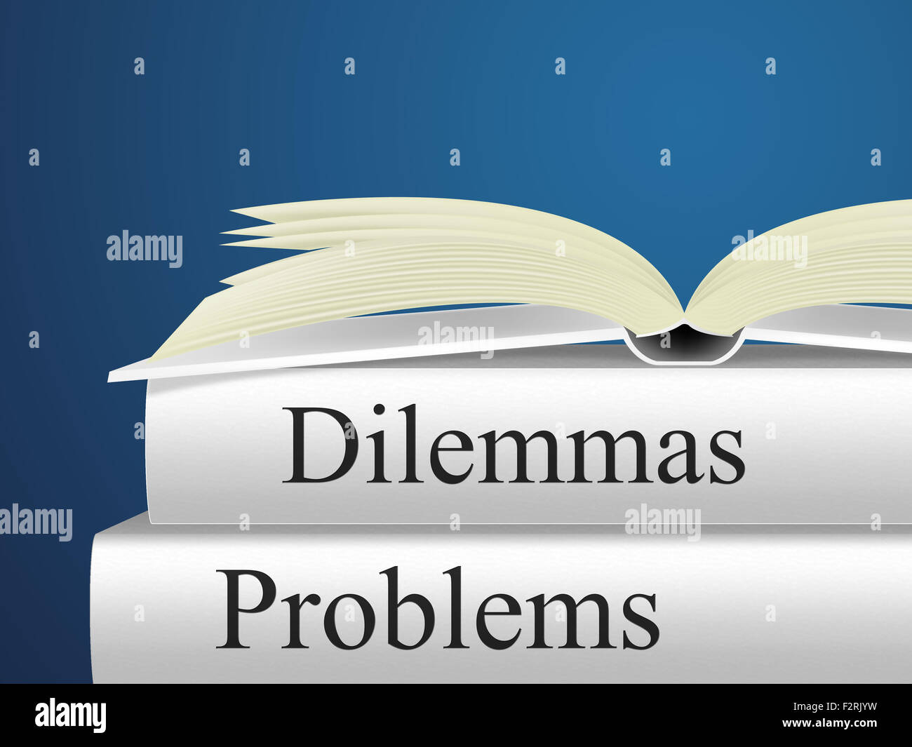 Problems Dilemmas Meaning Awkward Situation And Trouble Stock Photo - Alamy