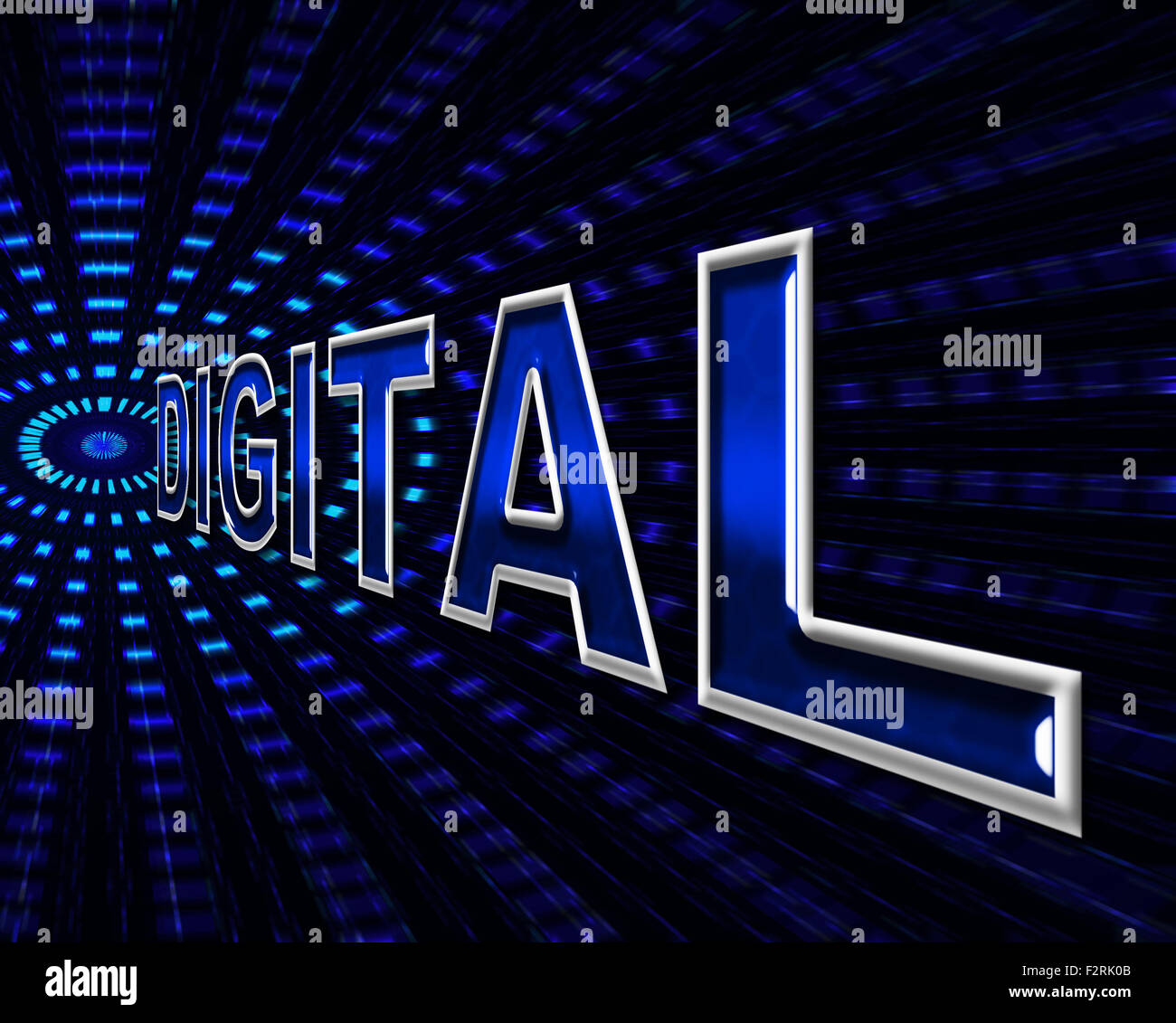 Network Digital Representing Global Communications And Electronic Stock ...