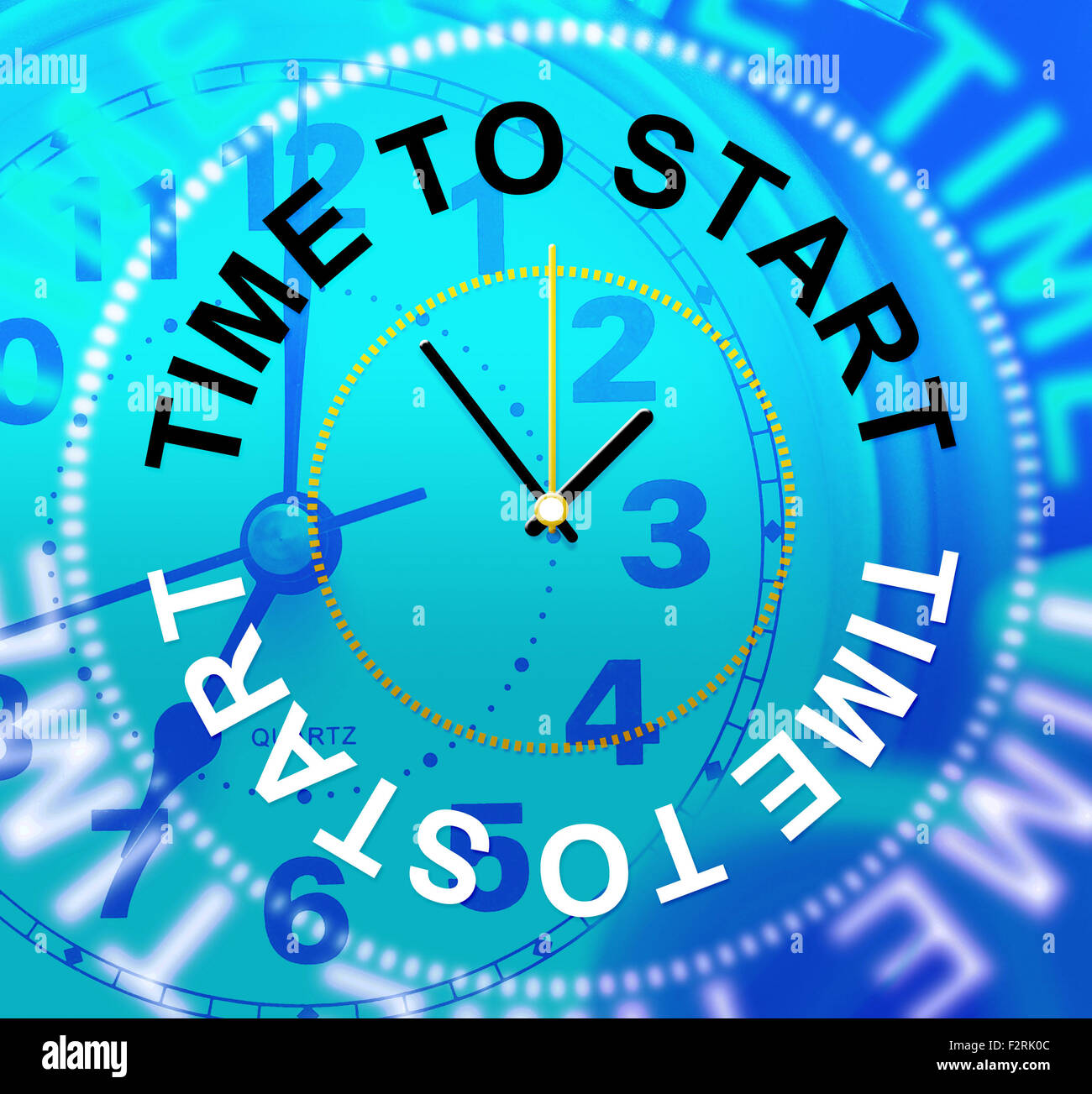 Time To Start Representing At The Moment And Now Stock Photo - Alamy