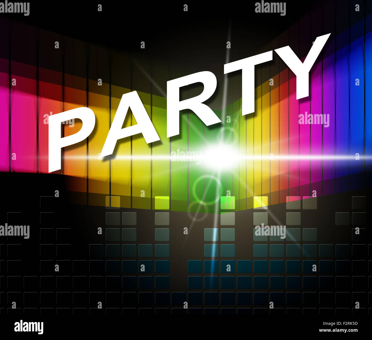 Music Party Meaning Sound Track And Celebrations Stock Photo - Alamy