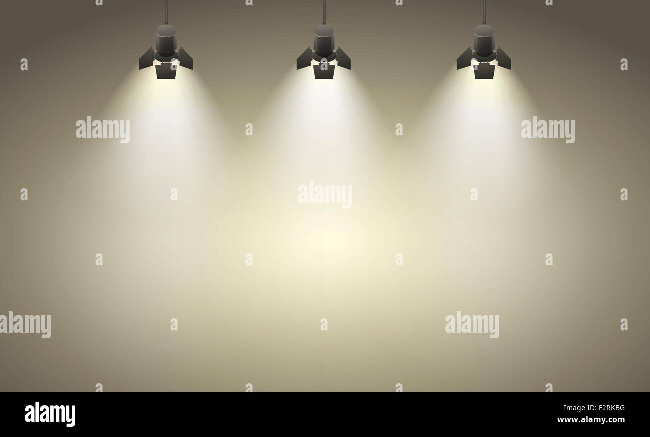 Yellow spotlights Stock Vector Images - Alamy
