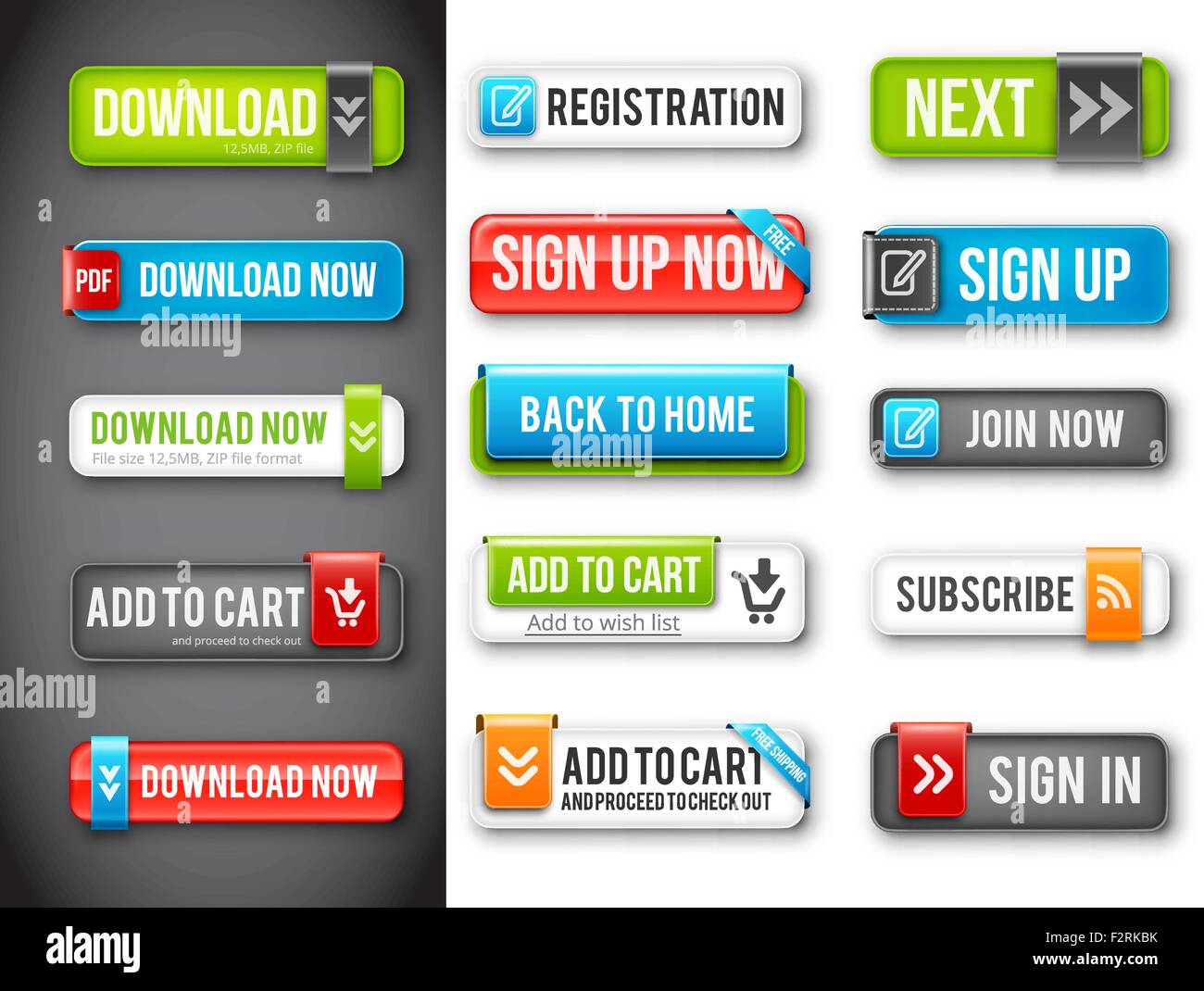 3d upload download buttons hi-res stock photography and images - Alamy