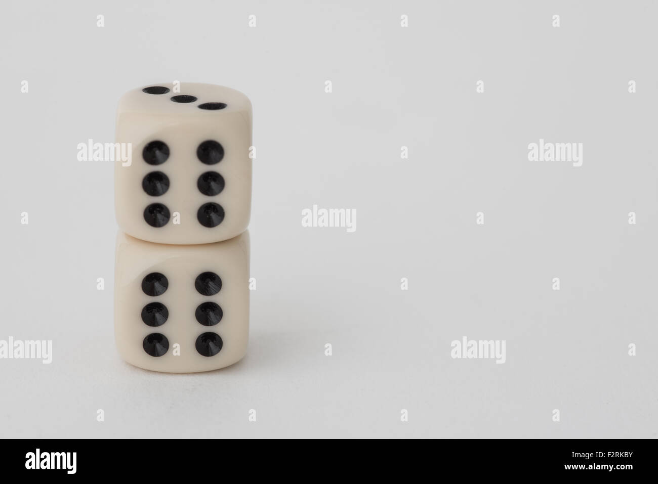 Two dice with six hi-res stock photography and images - Alamy