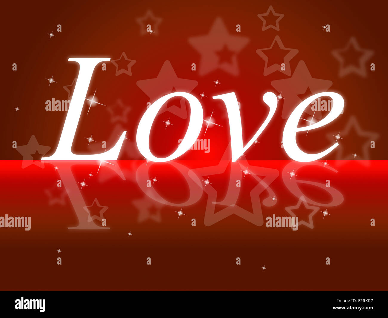 Word Love Indicating Affection Loving And Romance Stock Photo - Alamy