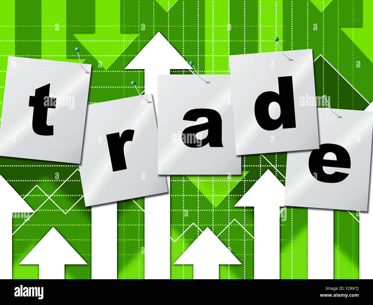 Trade Trading Representing Commerce Purchase And Ecommerce Stock Photo ...