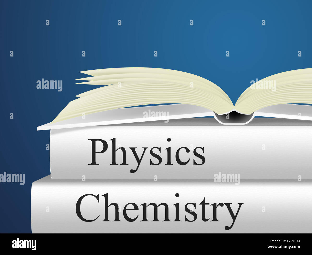 Physics Books Indicating Textbook Science And Chemical Stock Photo - Alamy
