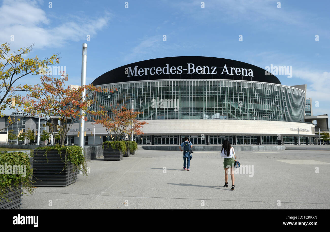 The Mercedes-Benz Arena (originally known as O2-World) in Berlin ...