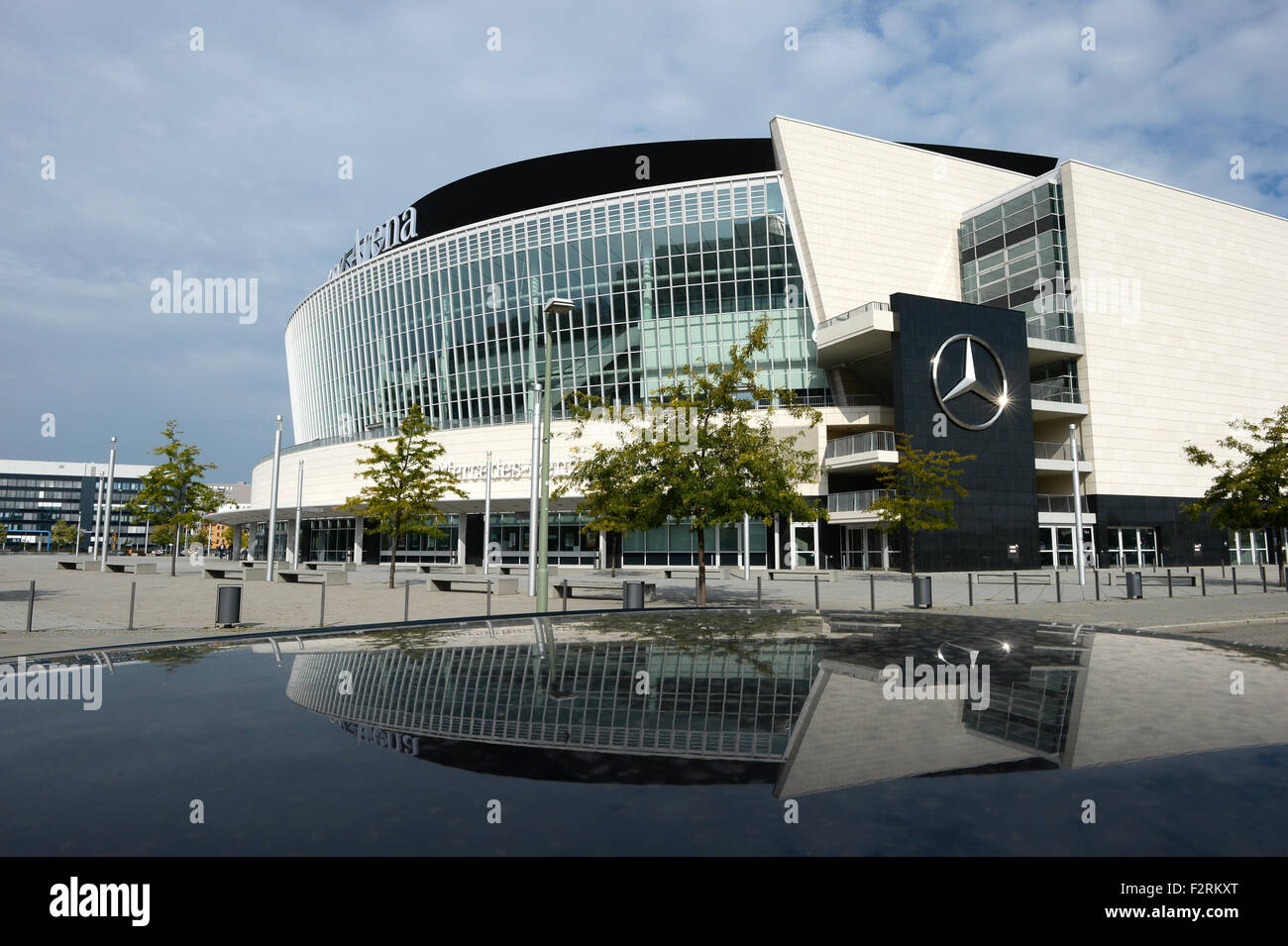 The Mercedes-Benz Arena (originally known as O2-World) in Berlin ...