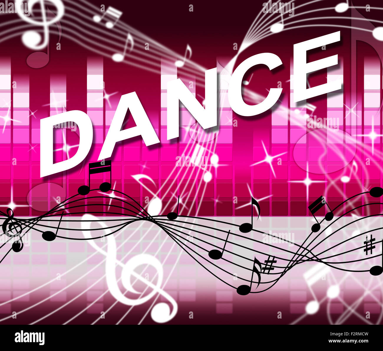Dancing Dance Meaning Sound Track And Soundtrack Stock Photo - Alamy