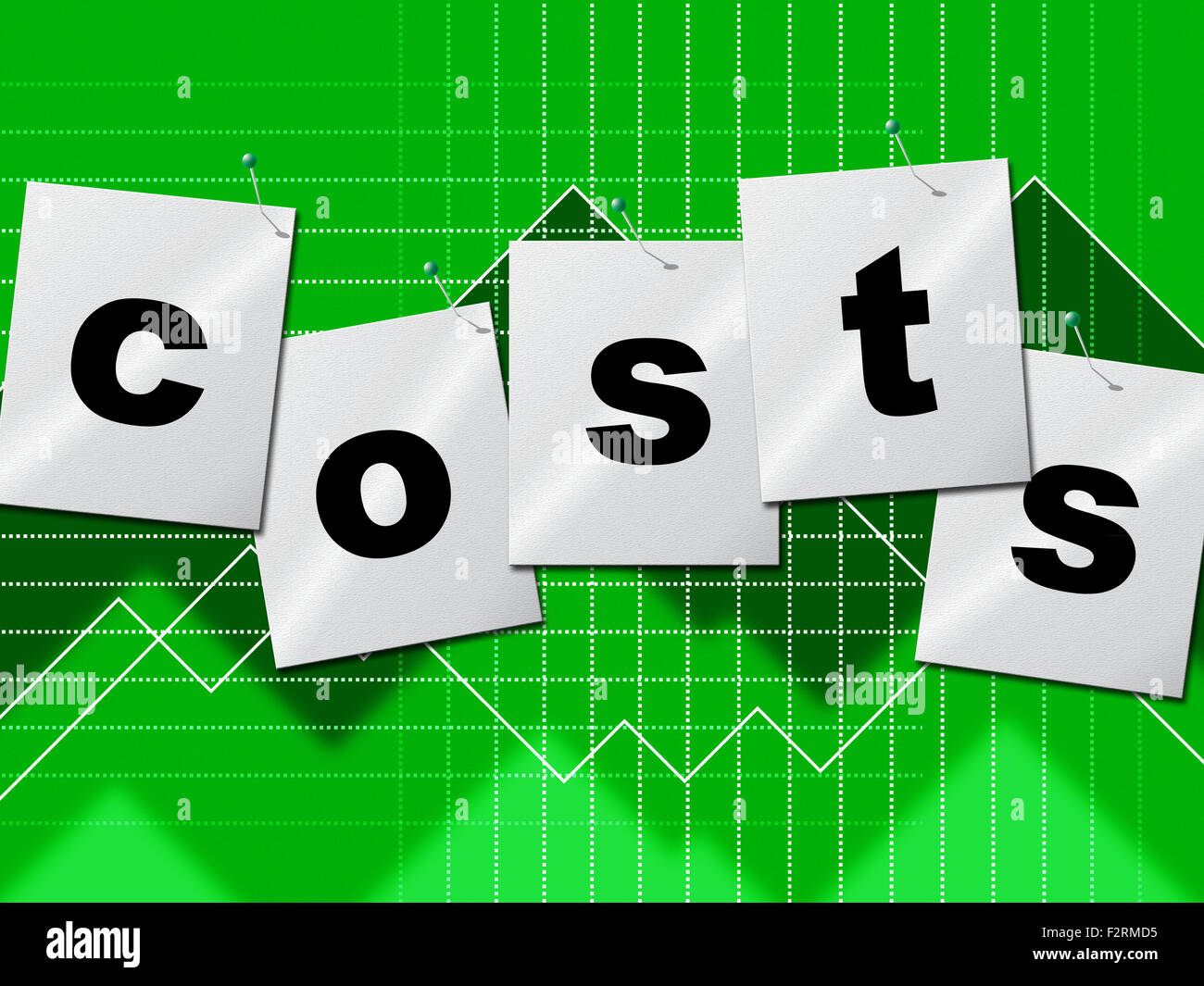 Costs Expenses Showing Business Money And Buy Stock Photo - Alamy