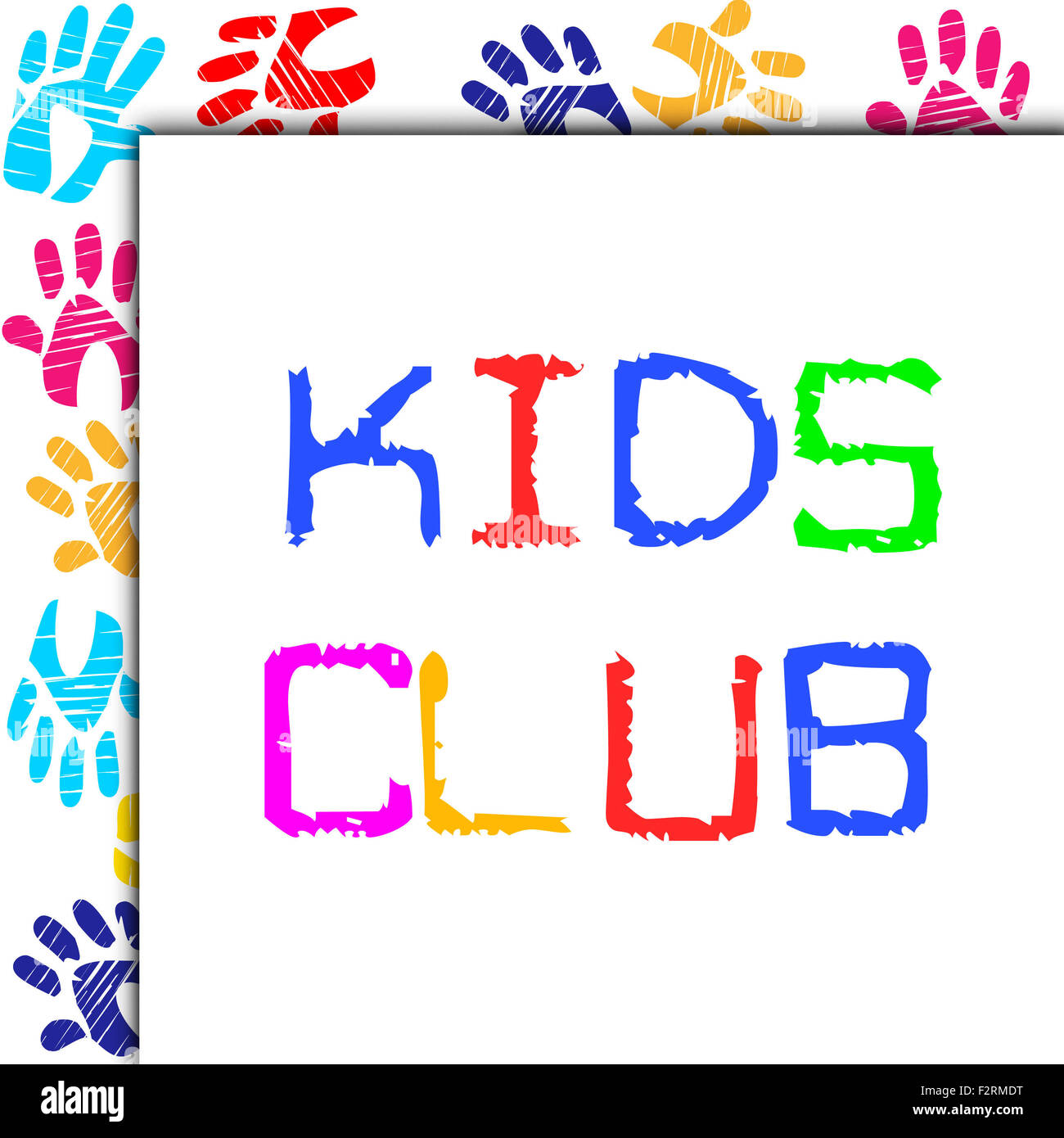 Kids Club Showing Team Join And Youth Stock Photo - Alamy