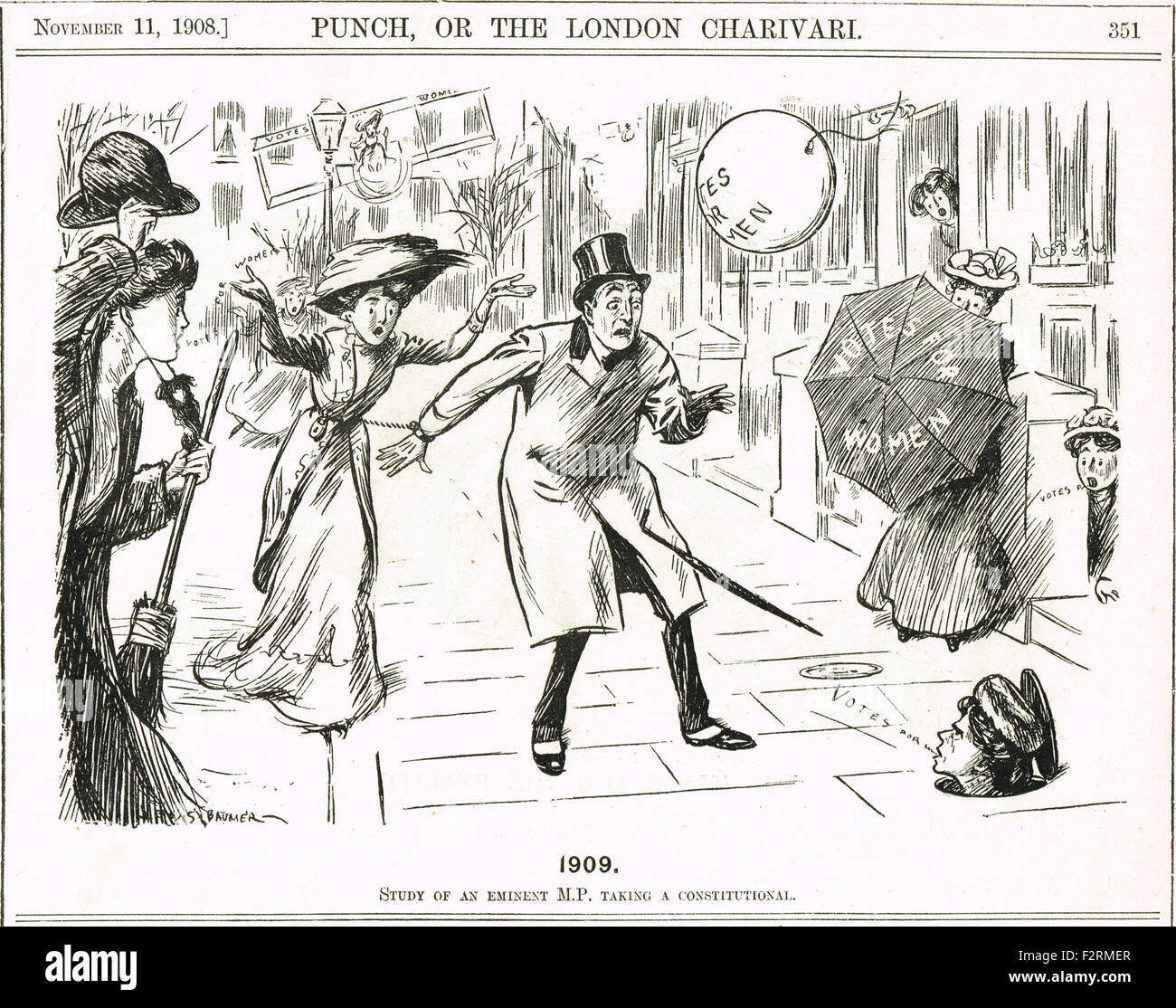 Suffragette cartoon hi-res stock photography and images - Alamy