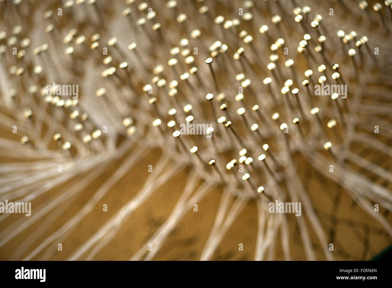 Lace making pins Stock Photo - Alamy