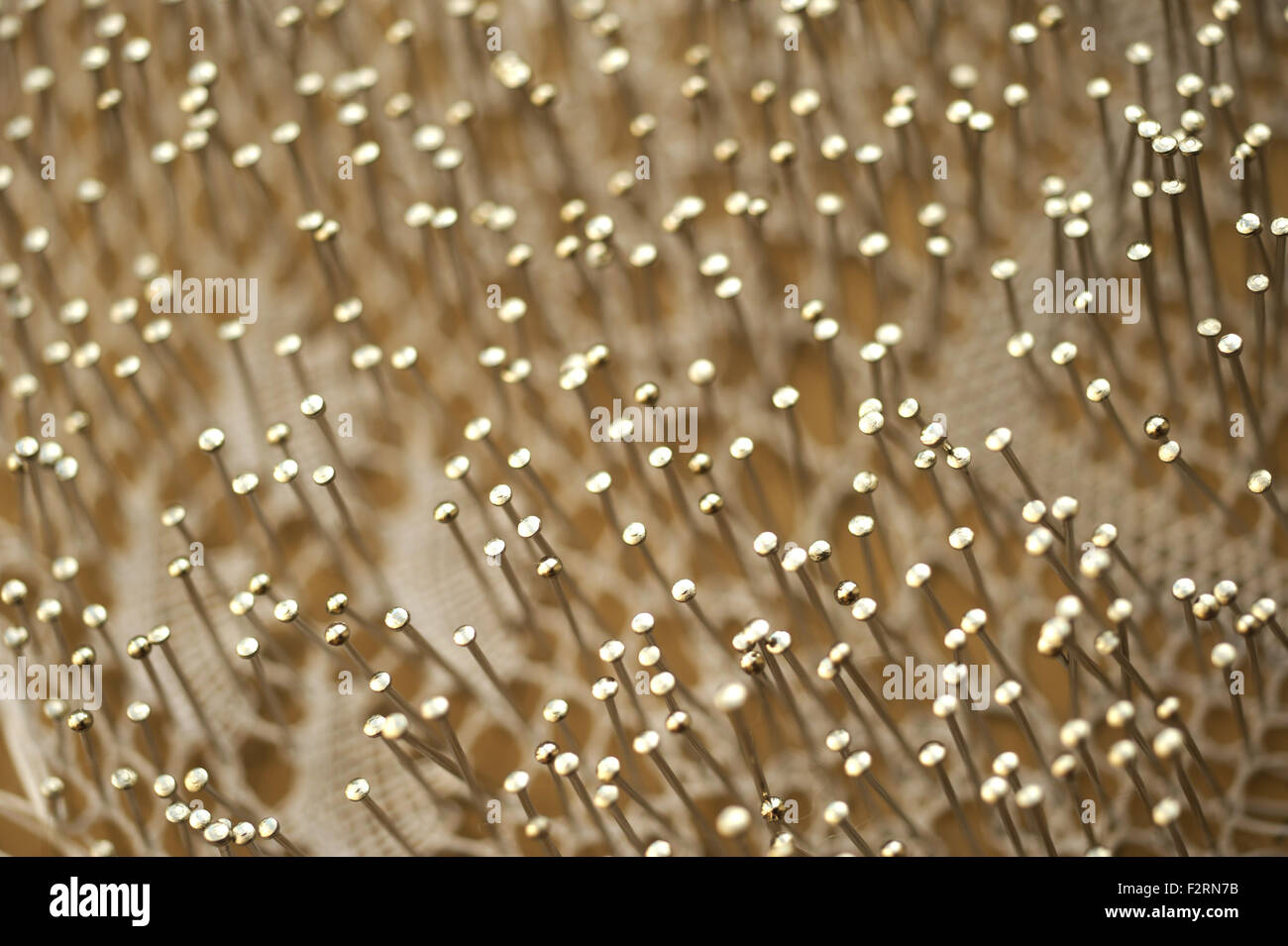 Lace making pins Stock Photo - Alamy