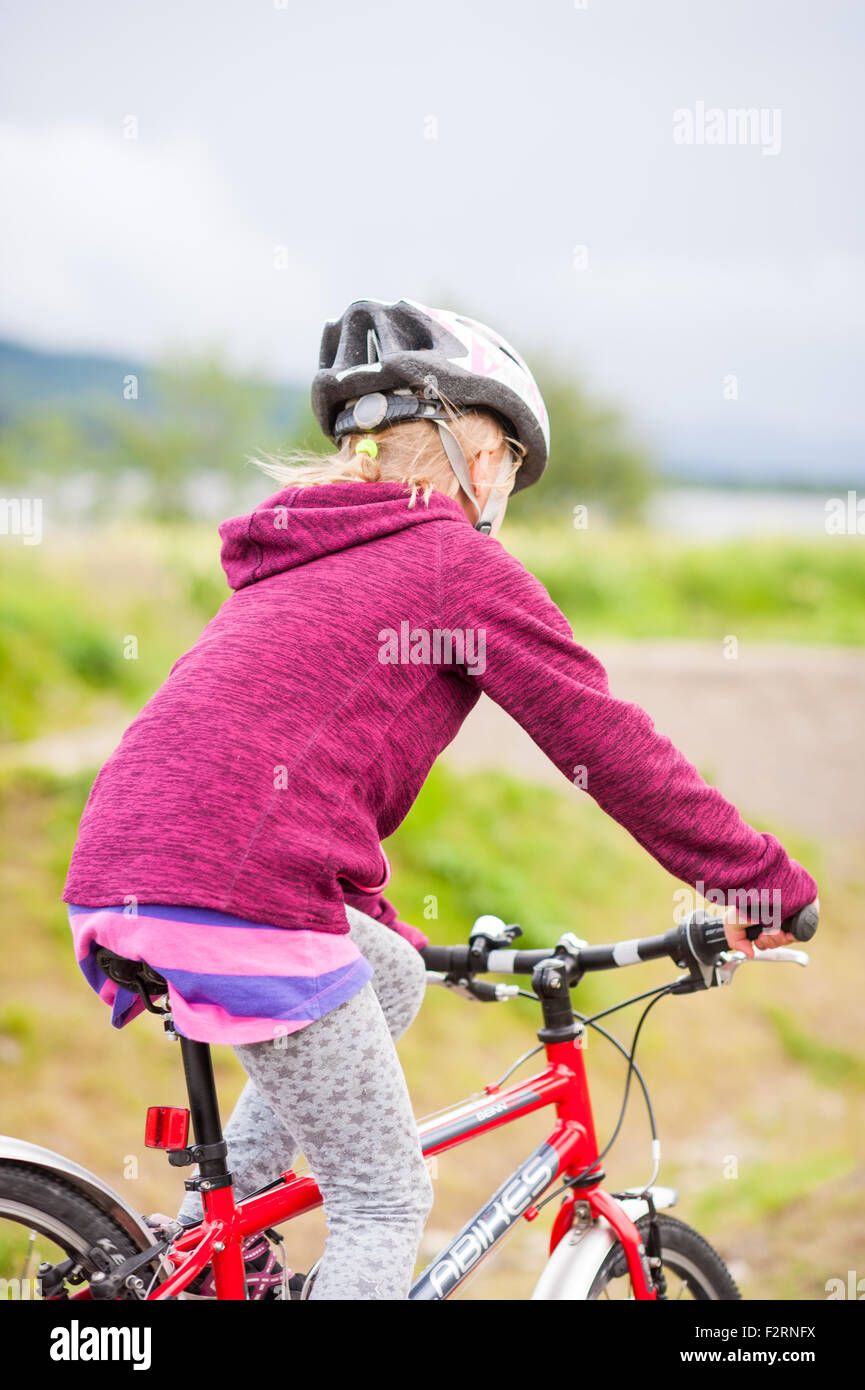 Biking child hi-res stock photography and images - Alamy