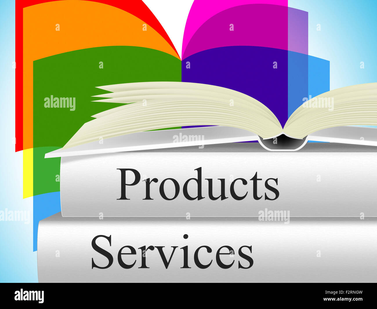 Products Books Showing Shopping Goods And Non-Fiction Stock Photo - Alamy