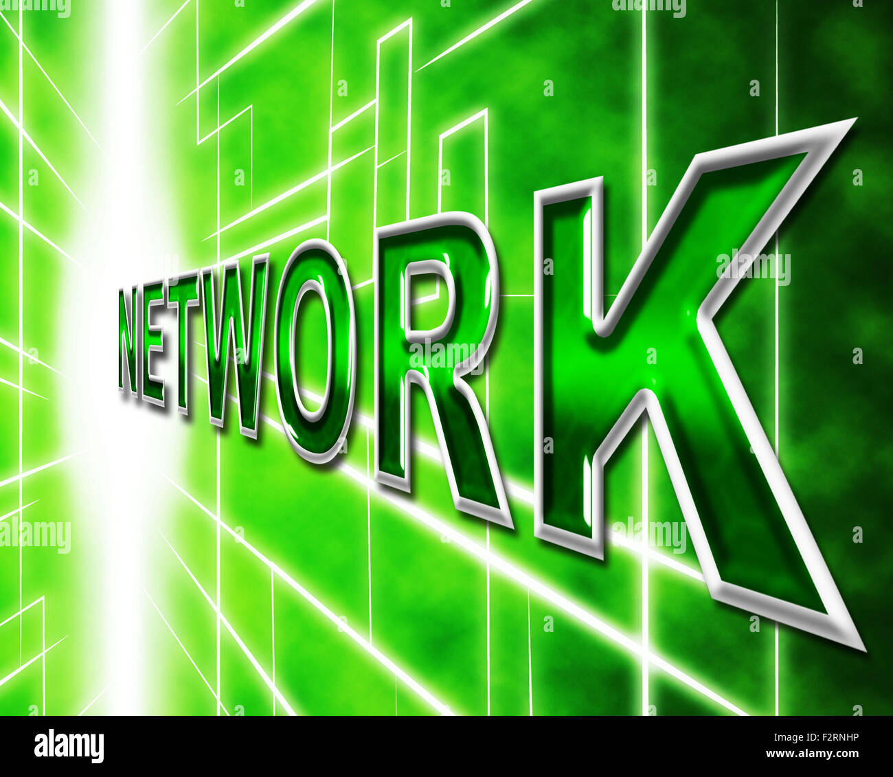 Computer Technology Showing Lan Network And Computing Stock Photo - Alamy