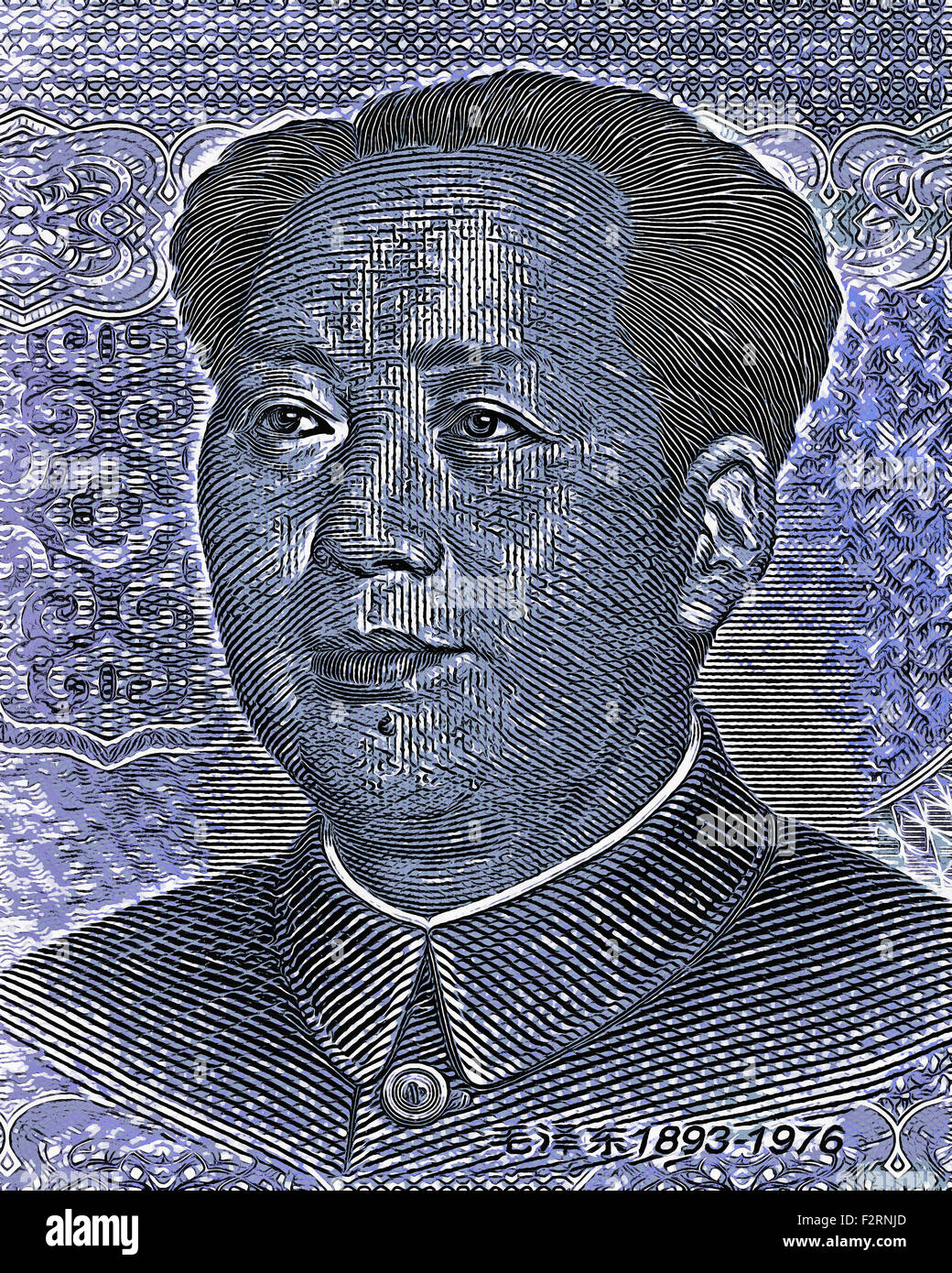 Portrait Mao Zedong ( 1893-1976),Chinese statesman and political figure ...