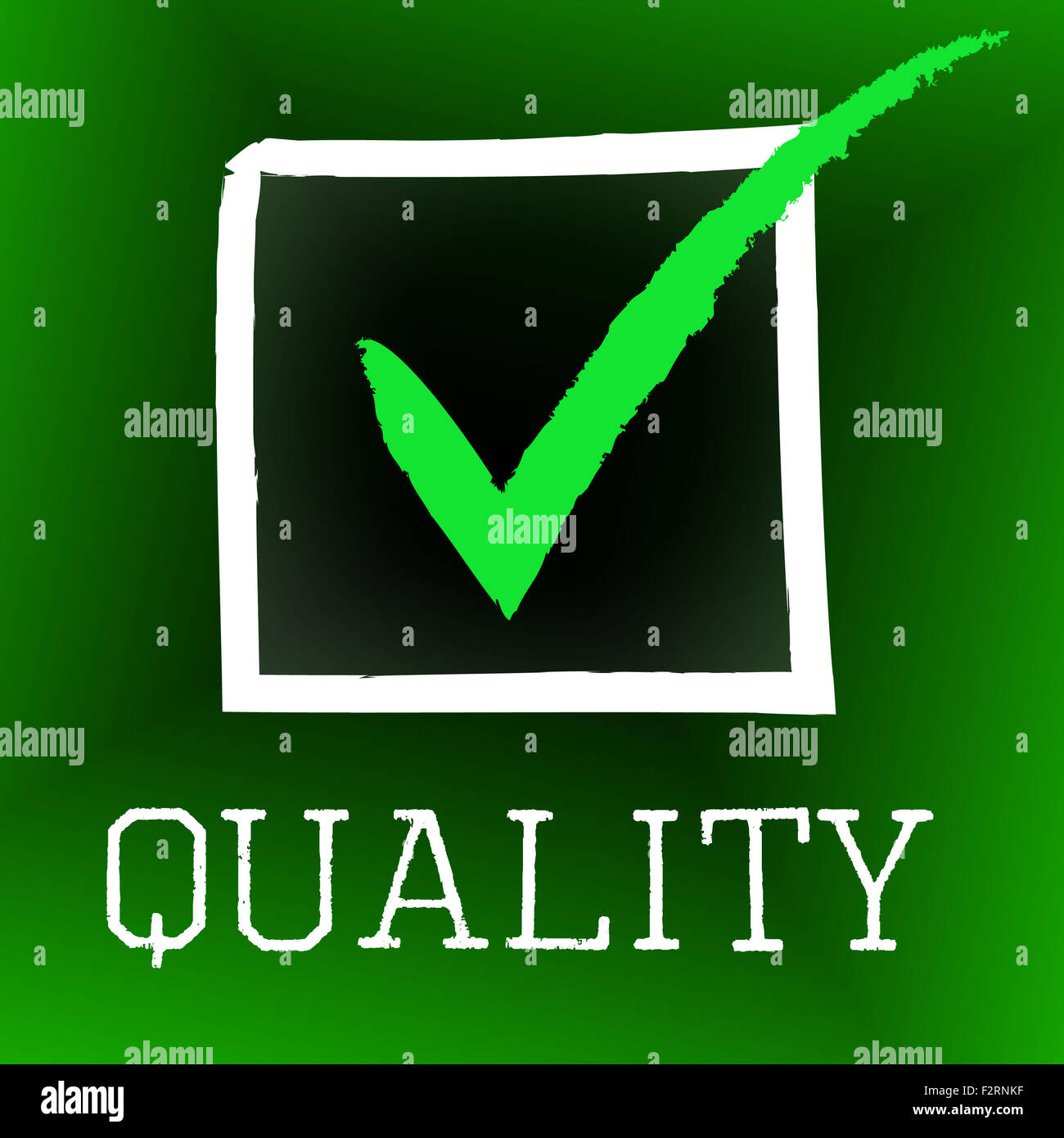 Tick Quality Meaning Certified Correct And Yes Stock Photo - Alamy