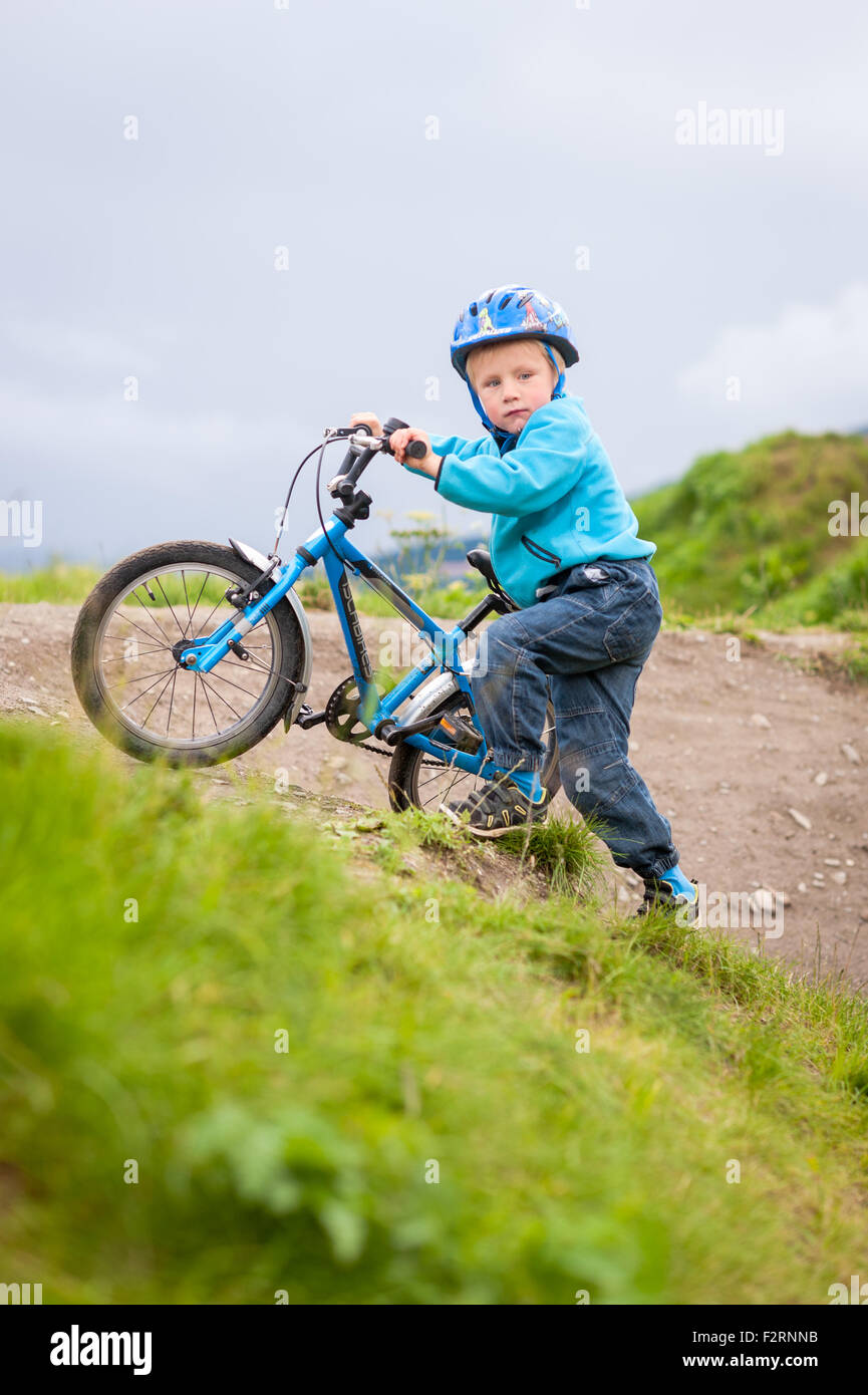 Child with bike Stock Photo - Alamy