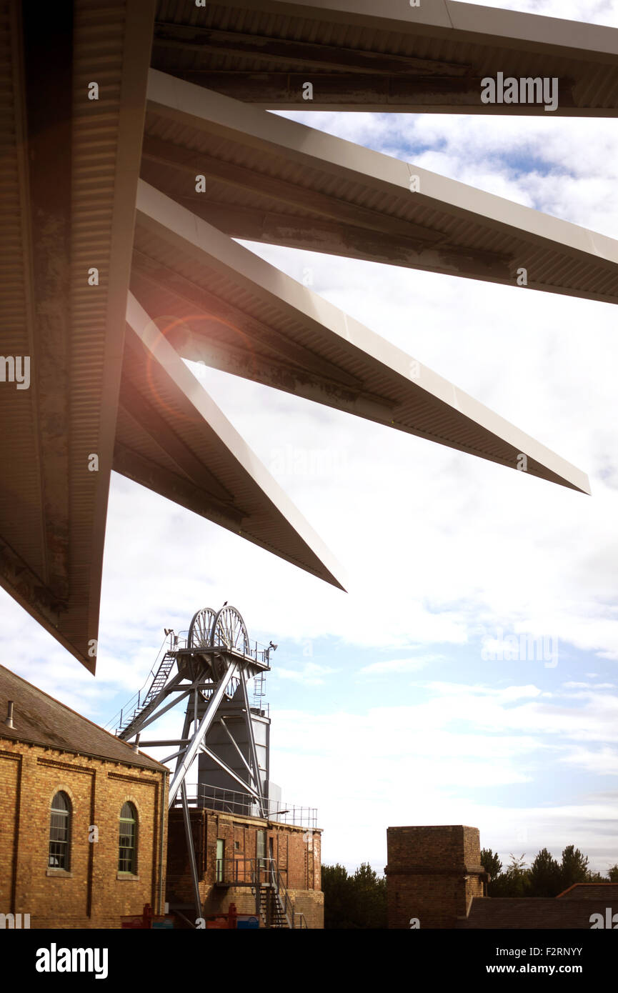 The Cutter and pit head at Woodhorn Mining Museum, Northumberland ...