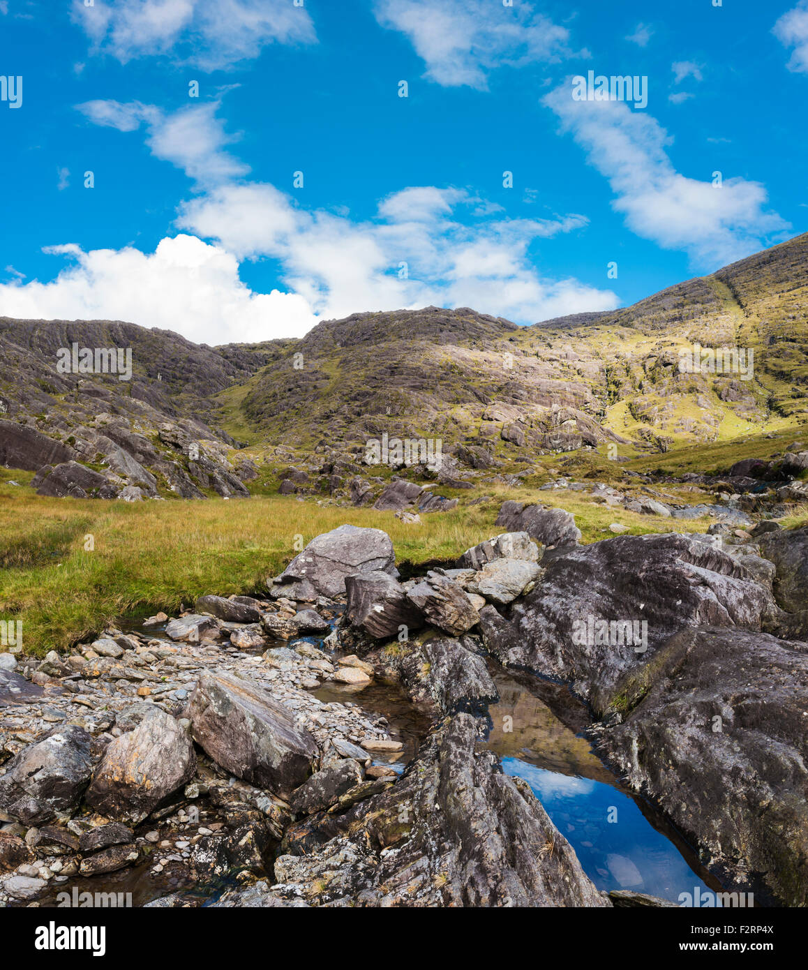 Hungry Hill is a rocky mountain, formed from folded and tilted Devonian ...