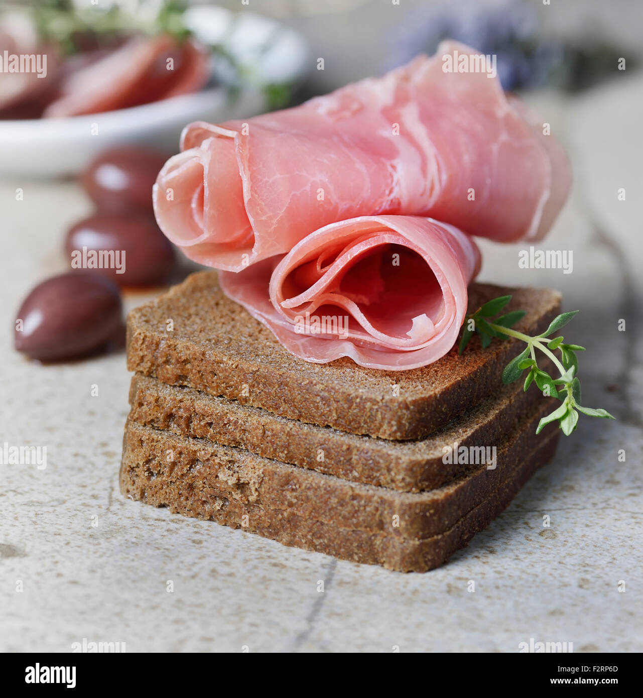 Bread with cold cuts hi-res stock photography and images - Alamy