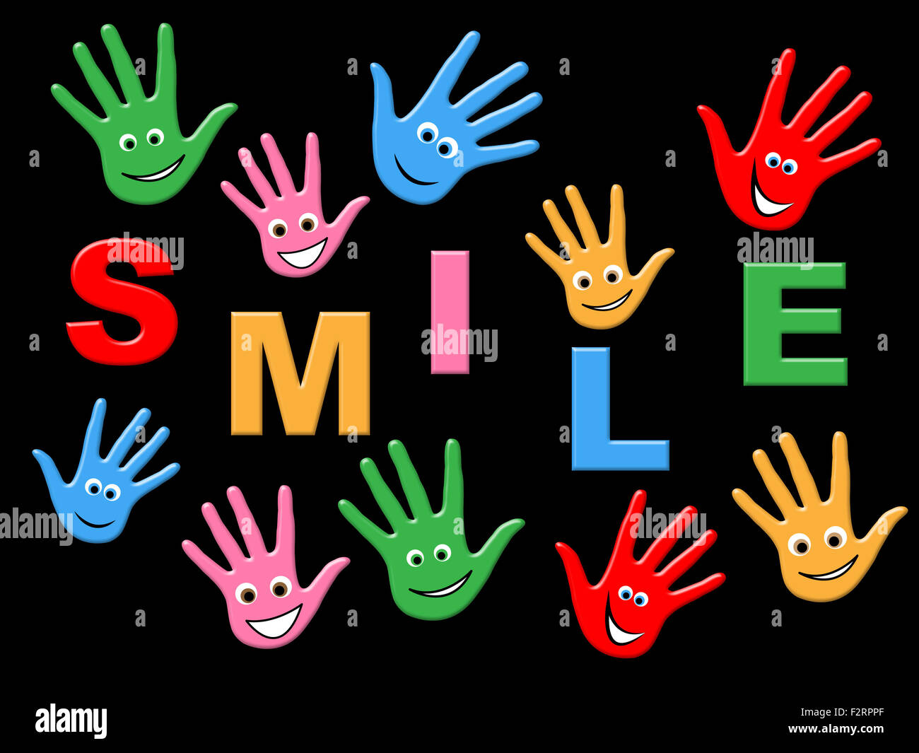 Colorful handprints hi-res stock photography and images - Alamy