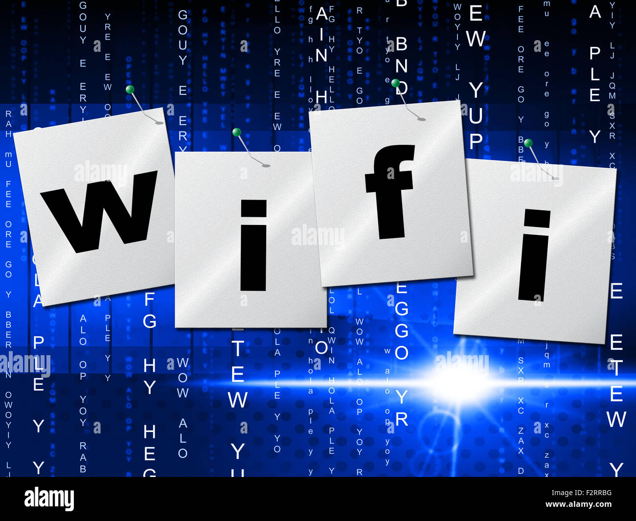 Wifi Connection Representing Internet Web And Signal Stock Photo - Alamy