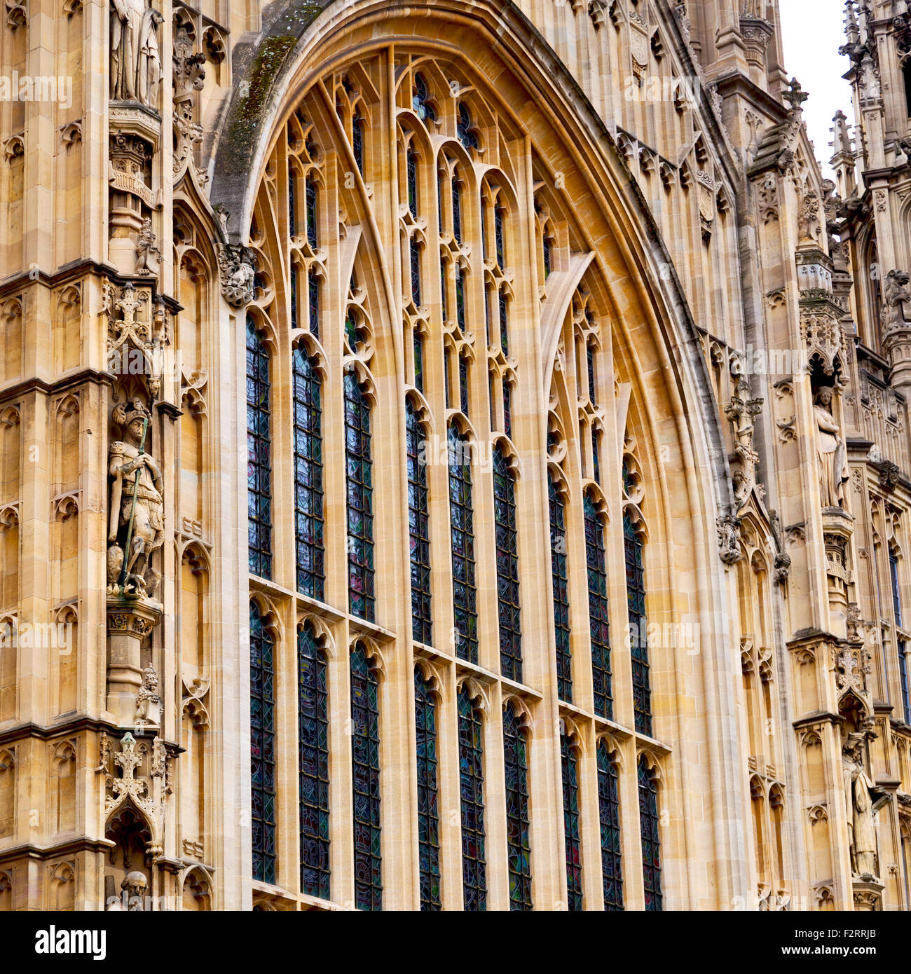 in london old historical parliament glass window structure and sky ...
