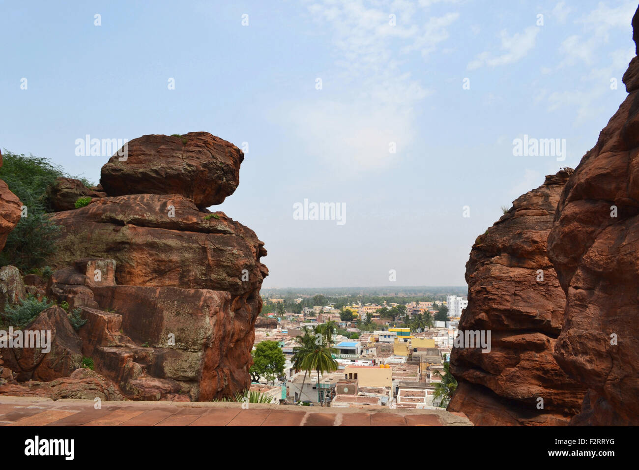 Aerial view of Badami city, Karnataka, India Stock Photo - Alamy