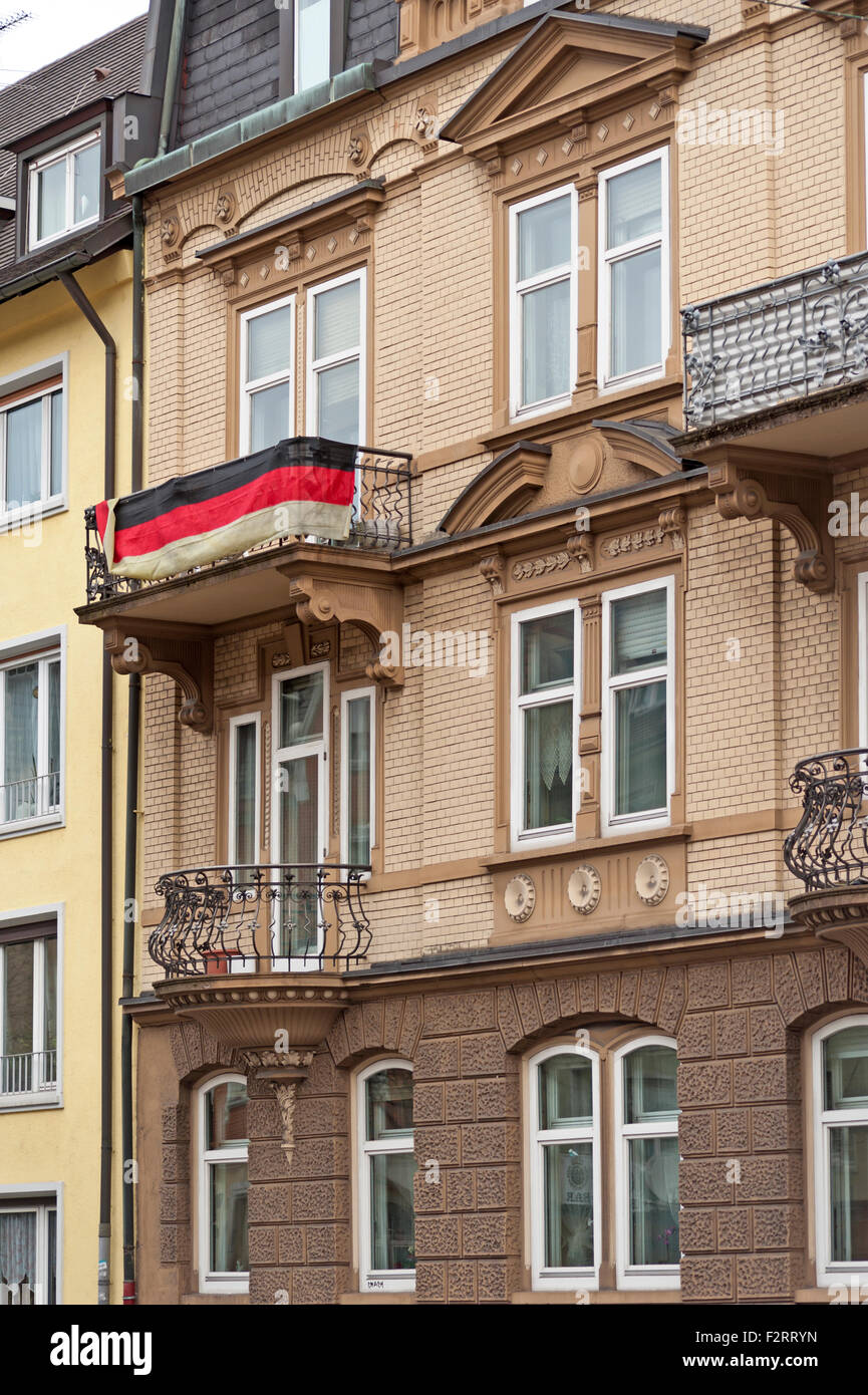 German flag on building Stock Photo - Alamy