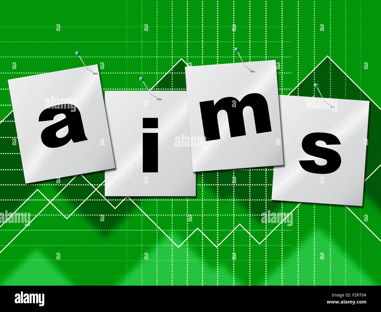 Goals Aiming Meaning Strategy Future And Aspire Stock Photo - Alamy