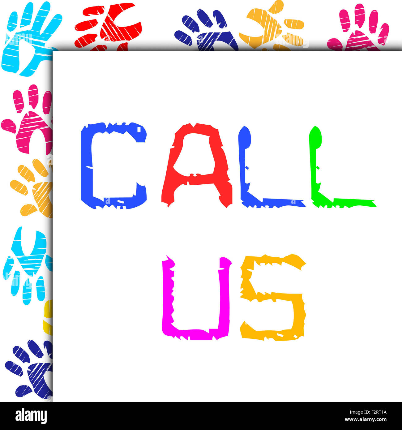Call Us Indicating Chatting Network And Networking Stock Photo - Alamy