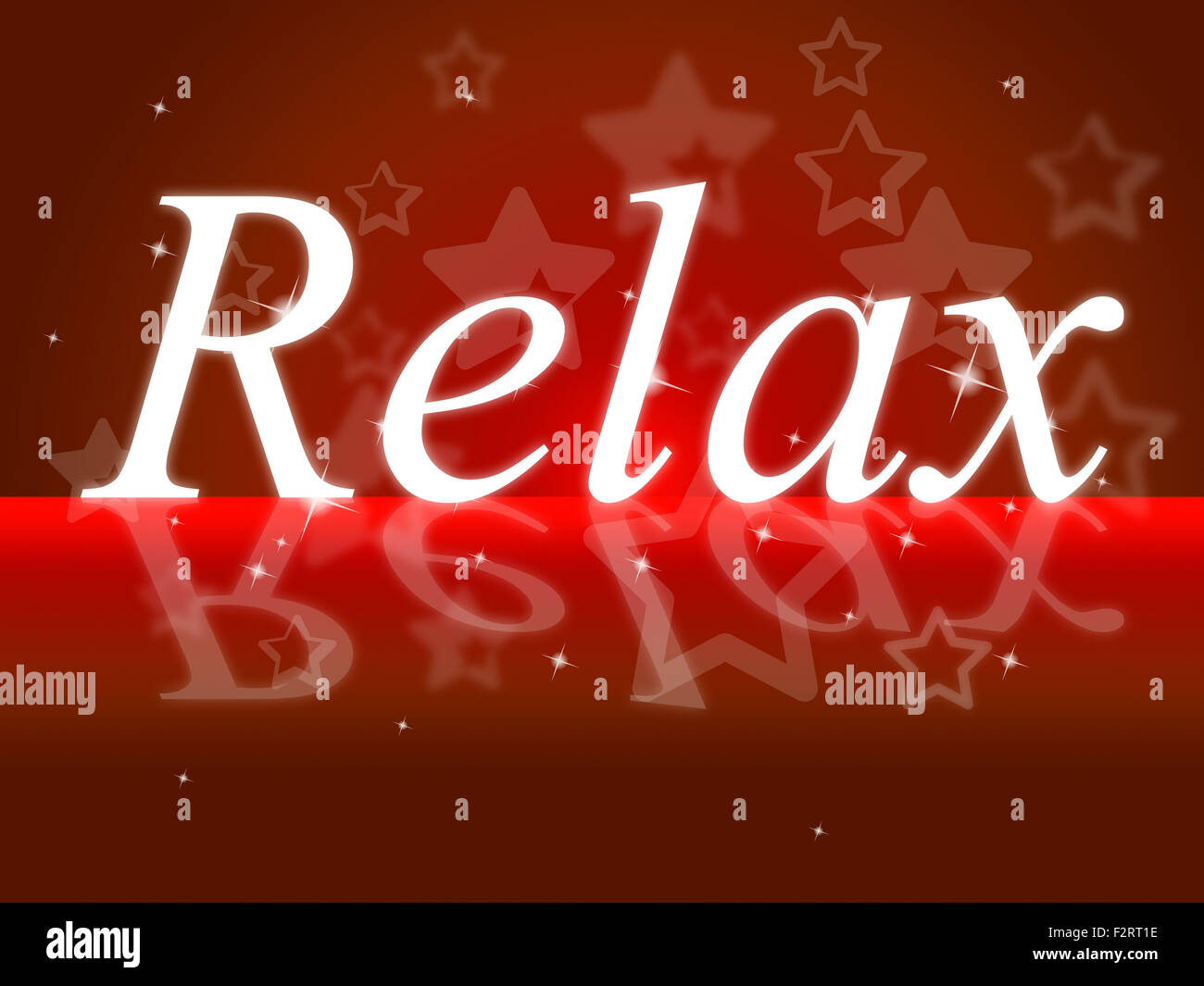 Relax Relaxing Showing Break Rest And Relaxed Stock Photo - Alamy
