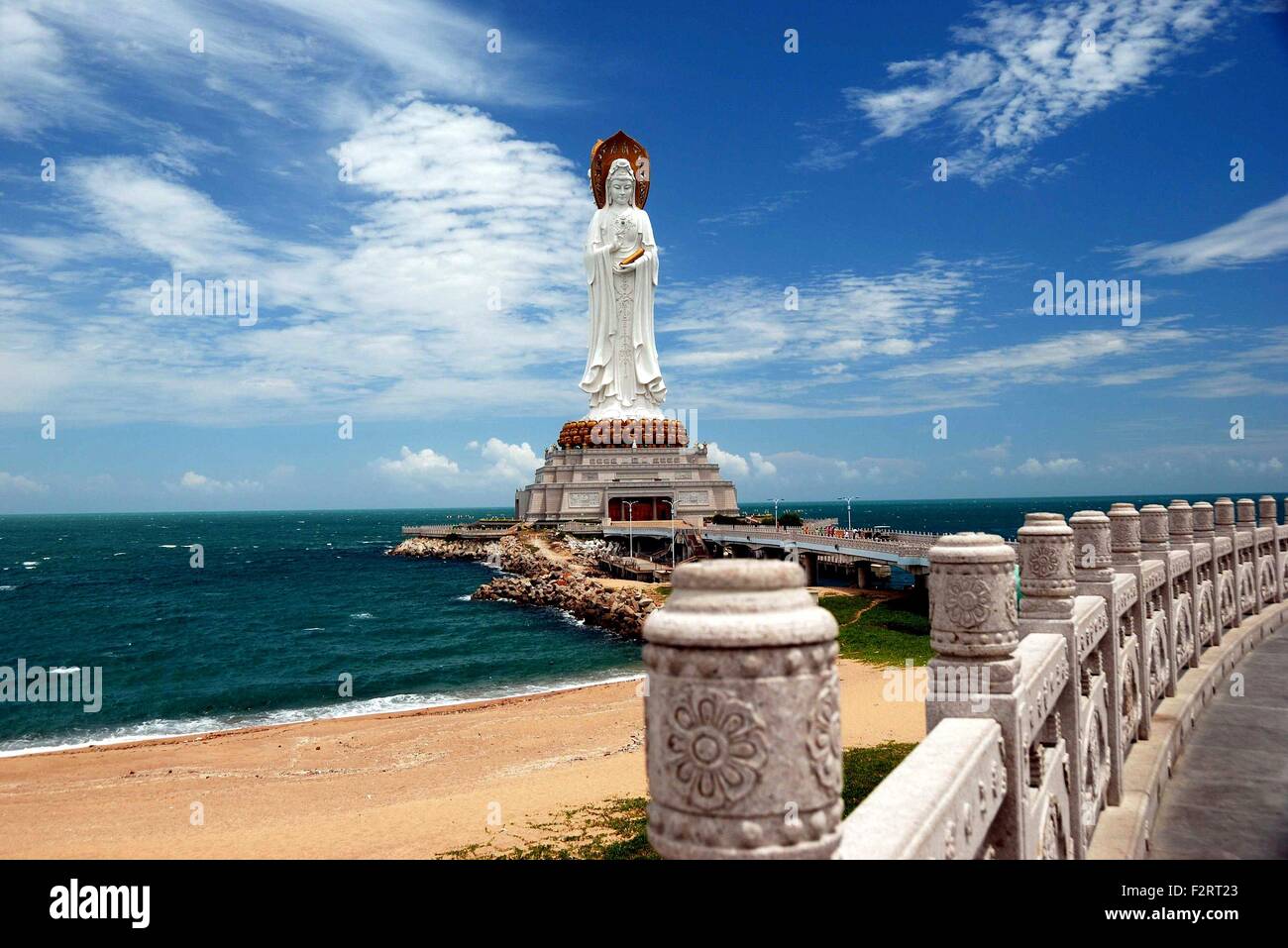 Sanya / Hainan, China: Set on a small man-made island in the sea the ...