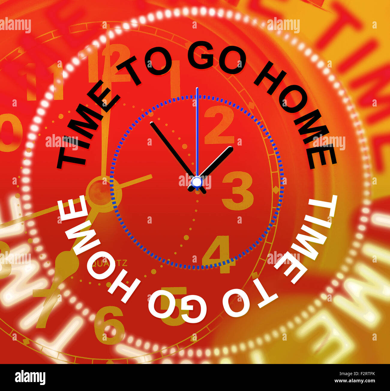Go Home Indicating See You Later And Goodbye Stock Photo - Alamy