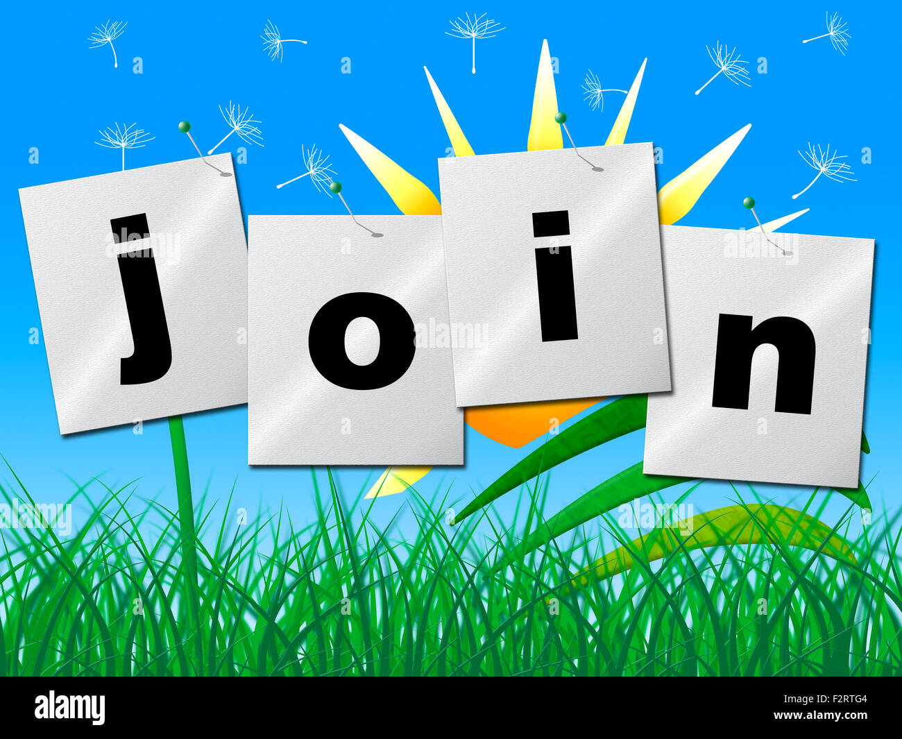 Join Register Indicating Sign Up And Registering Stock Photo - Alamy