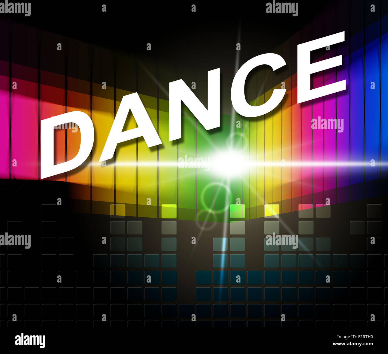 Music Dance Showing Sound Track And Dancer Stock Photo - Alamy