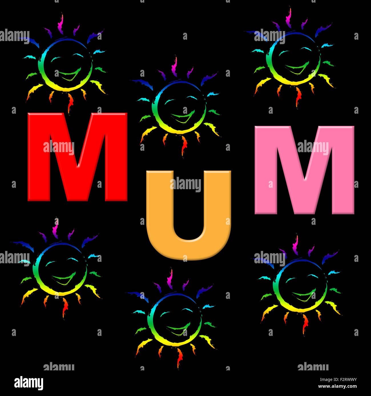 Mum Parents Indicating Mother And Child And Mothers Stock Photo - Alamy