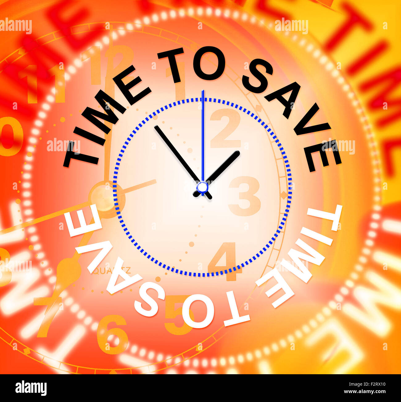 Time To Save Meaning Cash Investment And Monetary Stock Photo - Alamy