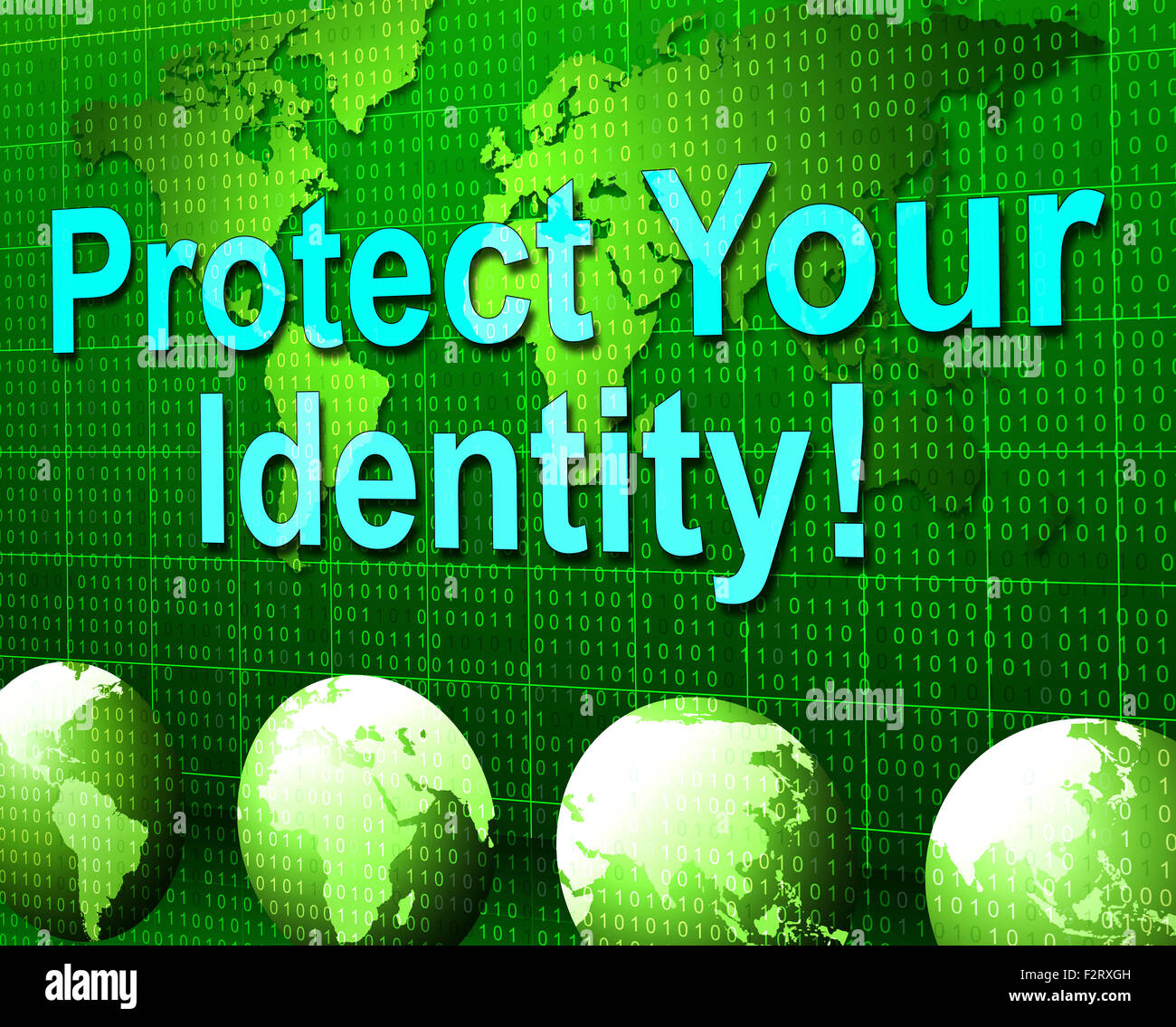 Protect Your Identity Representing Security Encryption And Secure Stock