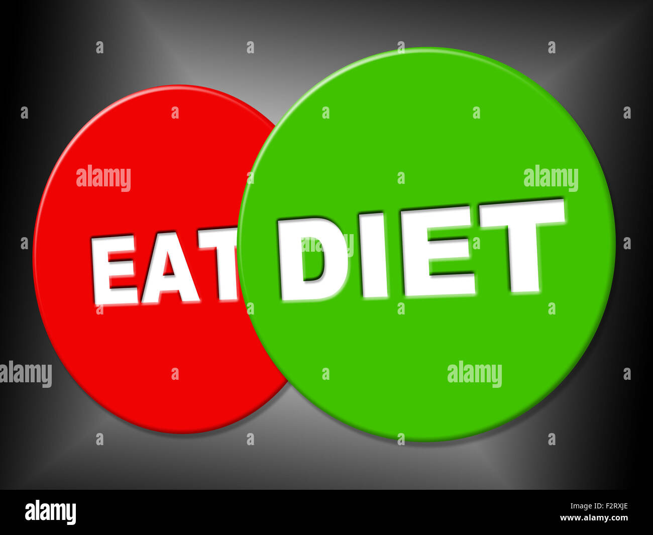 Diet Sign Meaning Weight Loss And Placard Stock Photo - Alamy