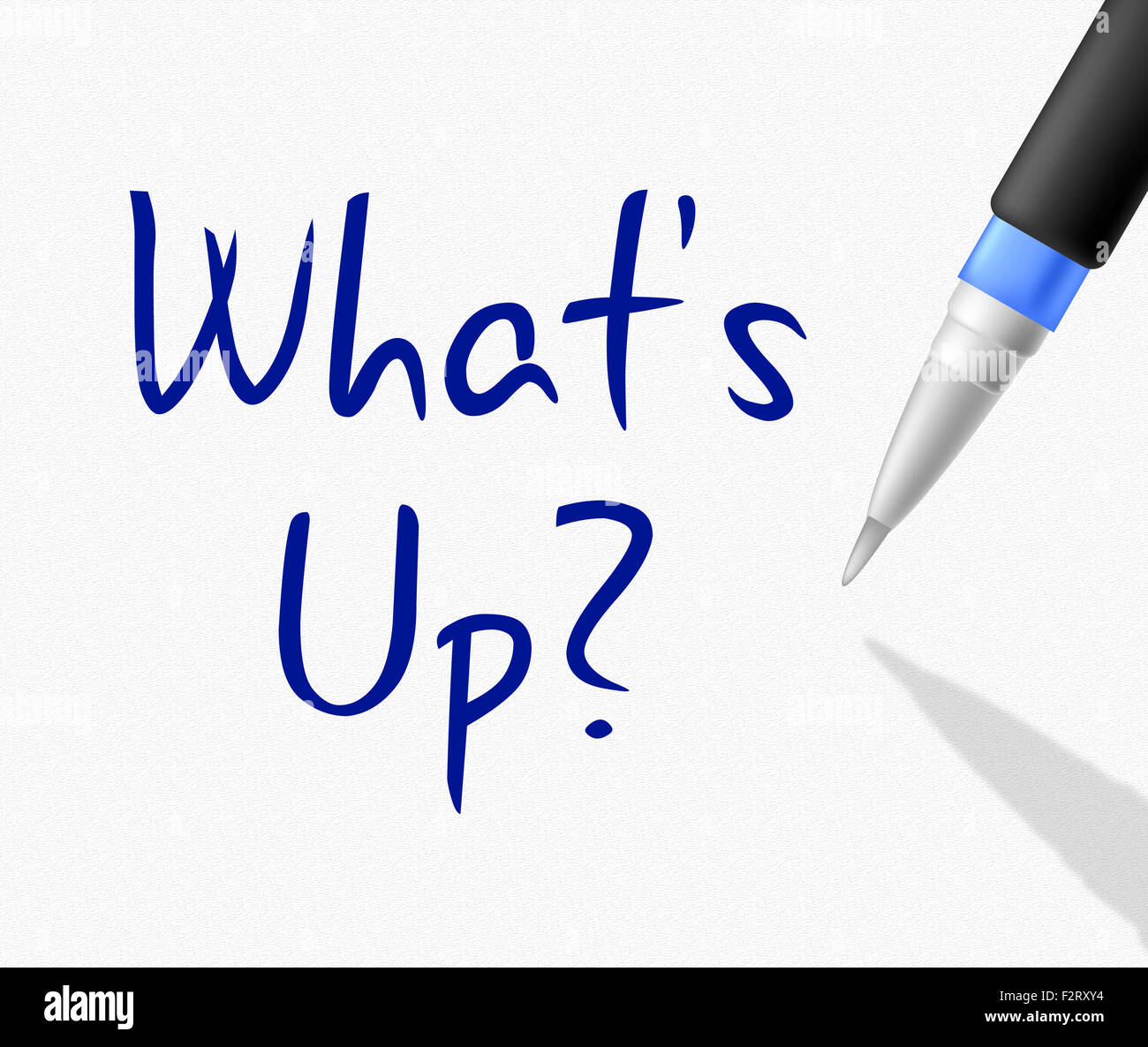 Whats Up Meaning Tight Spot And Hurdle Stock Photo - Alamy